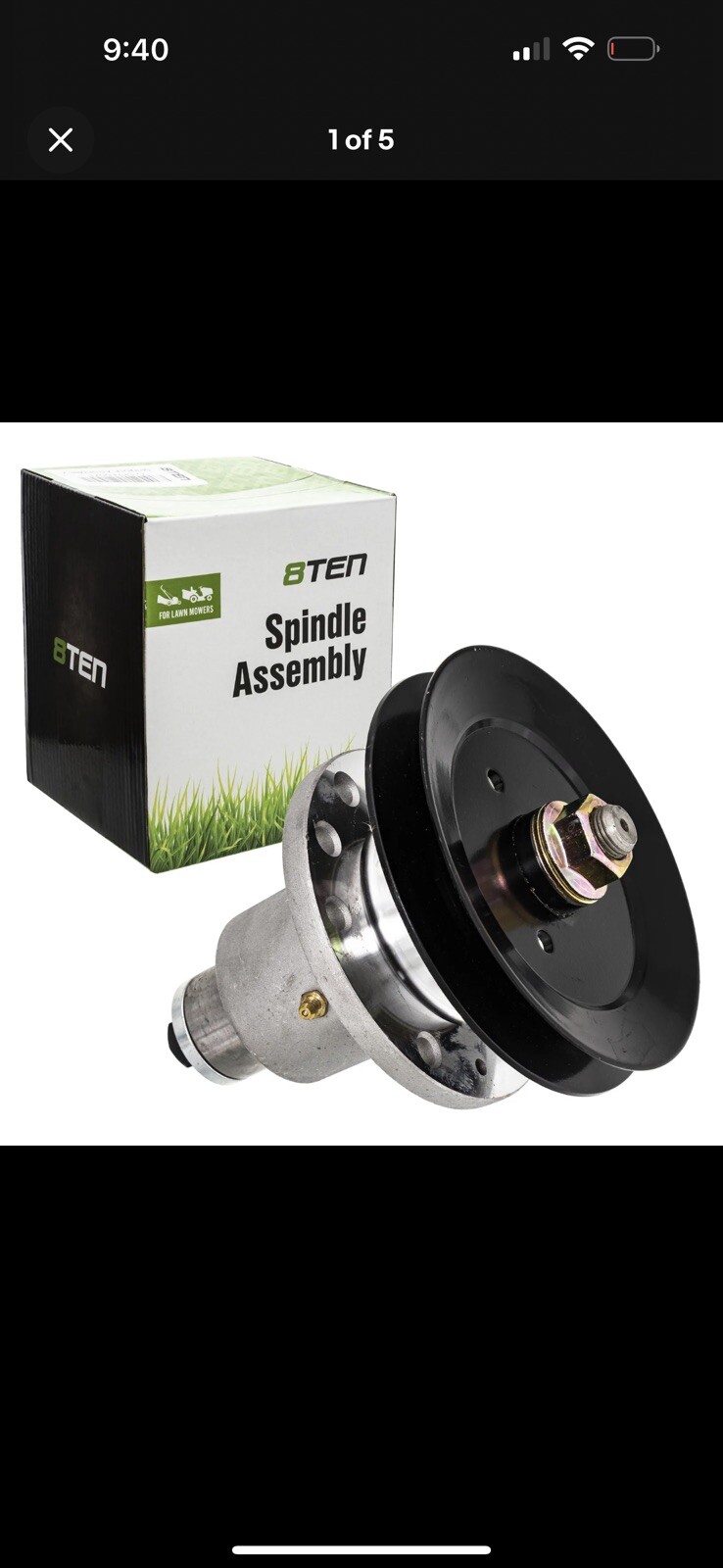8TEN Spindle for Exmark 36 48 Inch Deck Lazer Z CT Turf Tracer Metro HP ...