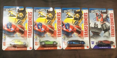 BRAND NEW** Lot Of 4 Transformers-Hot Wheels!! 1,2,4,5 | eBay