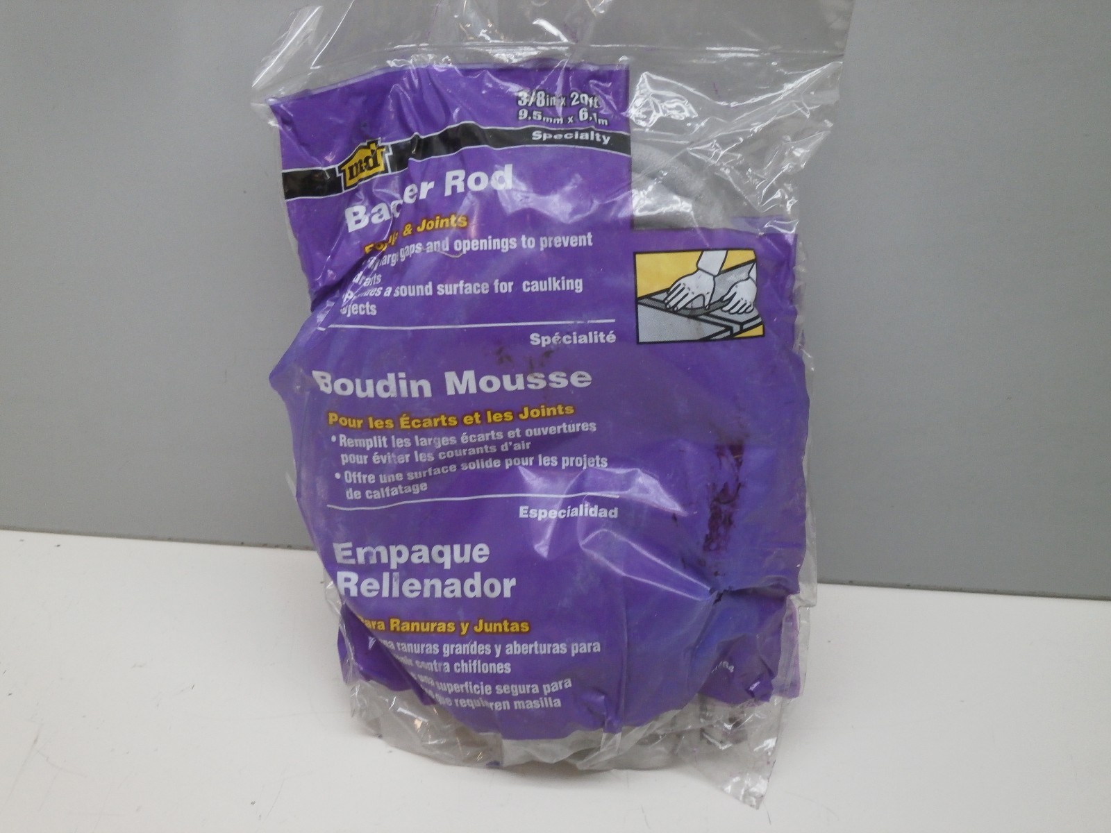 MD 71464 Backer Rod for ⅜" Gaps/Joints Surface for Caulking Project 3 ...