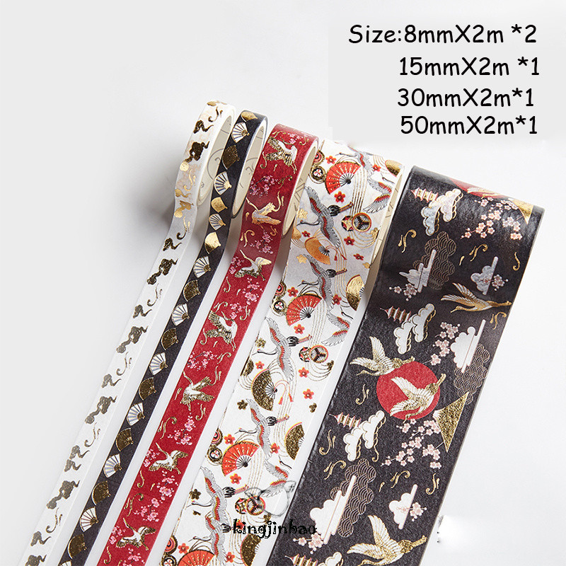 DIY 5pcs Bronzing Object Decoration Animation Series Cartoon Washi ...