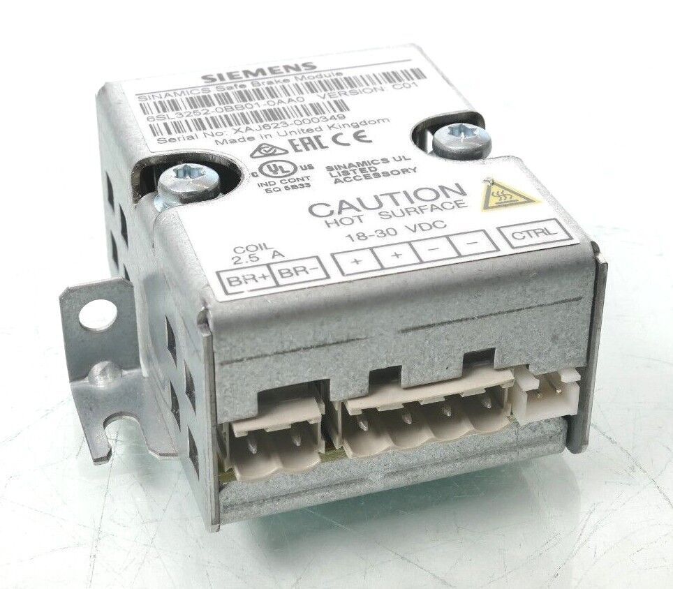Siemens SINAMICS Bremsrelais 6SL3 252-0BB01-0AA0 | V:C01 | 6SL3252 ...