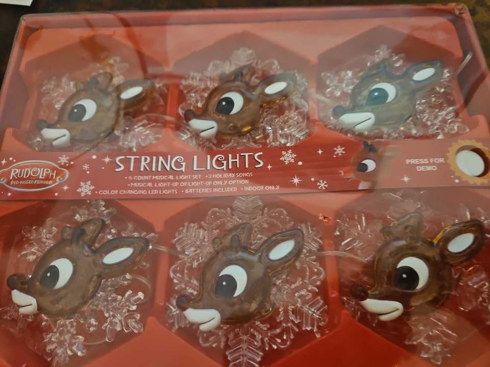 Rudolph The Red Nosed Reindeer Musical Color Changing LED Christmas ...