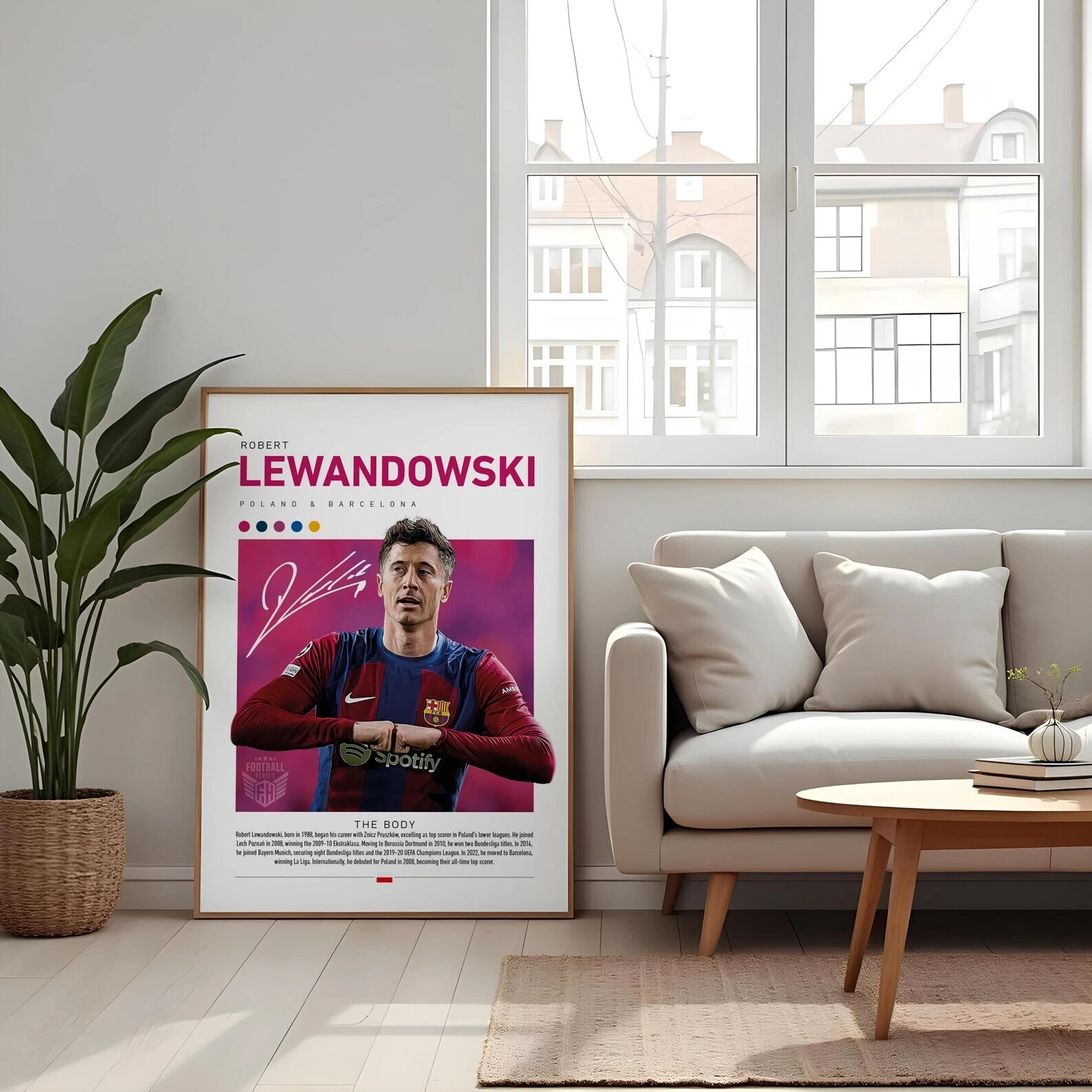Robert Lewandowski Signed Photo Print Football Barcelona Posters | ID ...