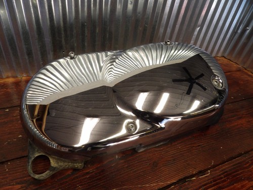 02-08 Kawasaki Meanstreak VN1600 left side chrome engine motor cover ...