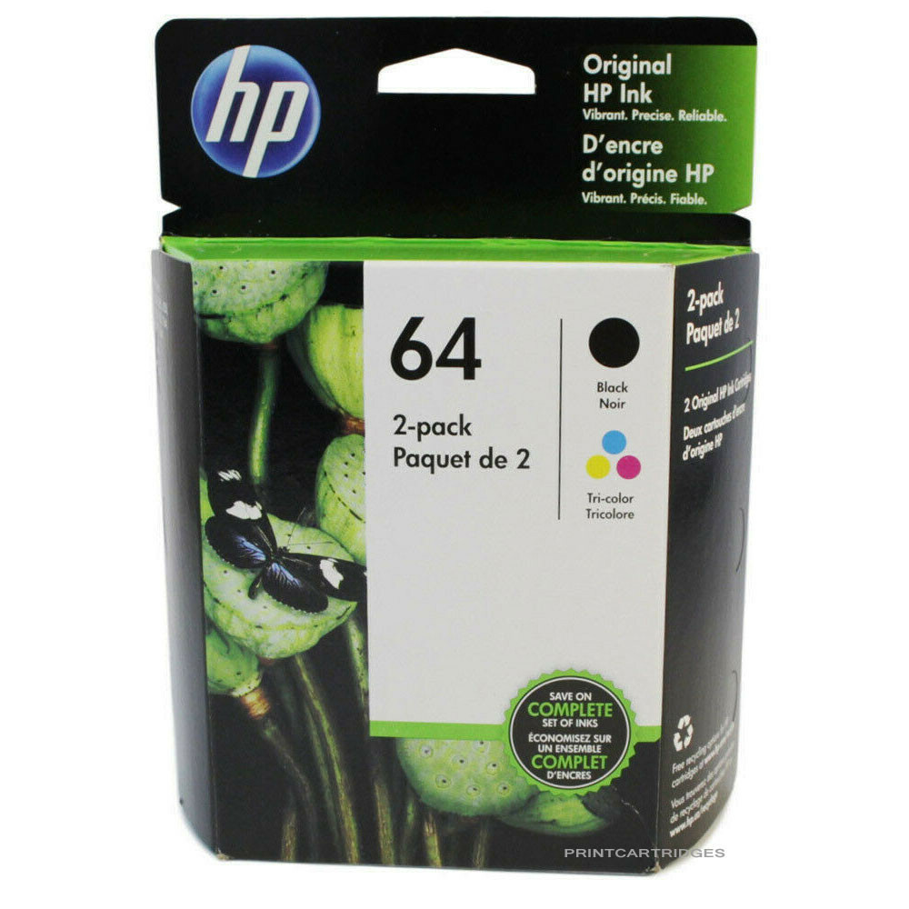 HP 64 Ink Cartridge Combo HP 64 Black HP 64 Color New Genuine | eBay