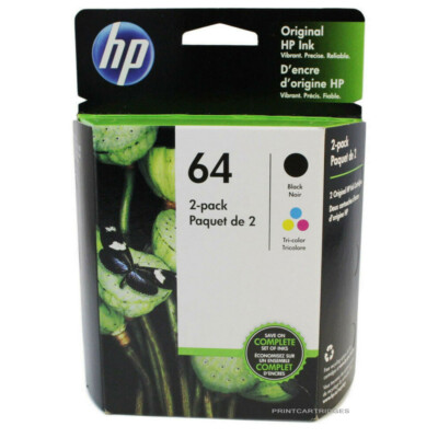 HP 64 Ink Cartridge Combo HP 64 Black HP 64 Color New Genuine | eBay