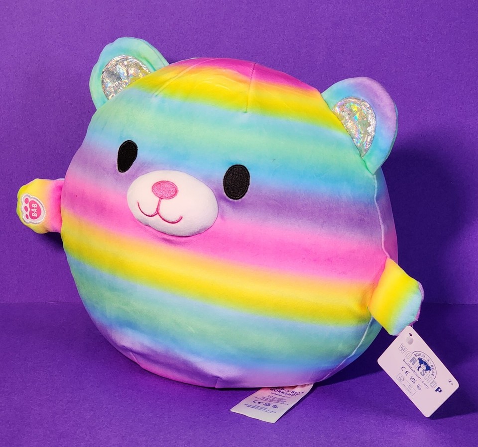 Build A Bear Skoosherz Sparkle Rainbow Bear 10" NWT | eBay