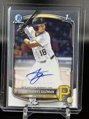 2025 Bowman Draft #CPA-AG Adonys Guzman Chrome Prospect Autographs | eBay