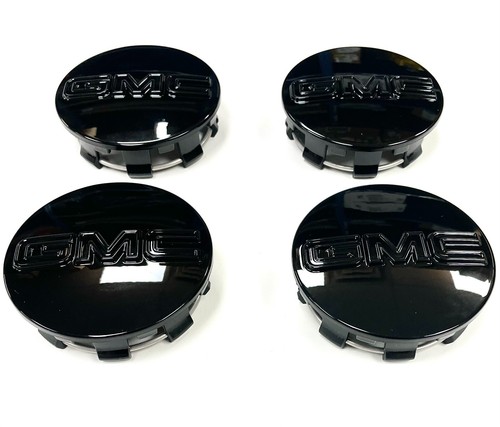 2017-2020 GMC Sierra Yukon Black Center Caps 19333200 w/ 22" Wheels Qty ...
