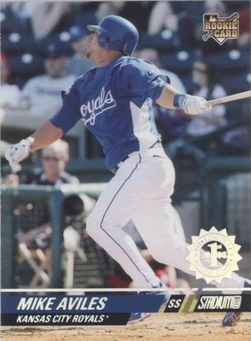 2008 Topps Stadium Club - Mike Aviles #141 First Day Issue Batting (RC ...