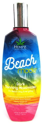 Hempz Beach Mode Tanning Lotion 8.5 oz Dark Maximizer Indoor/Outdoor ...