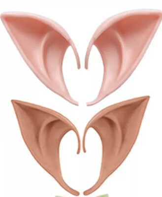 USA Pair Elf Ears Fairy Cosplay Tan Pale Latex prosthetic Hobbit Frodo ...