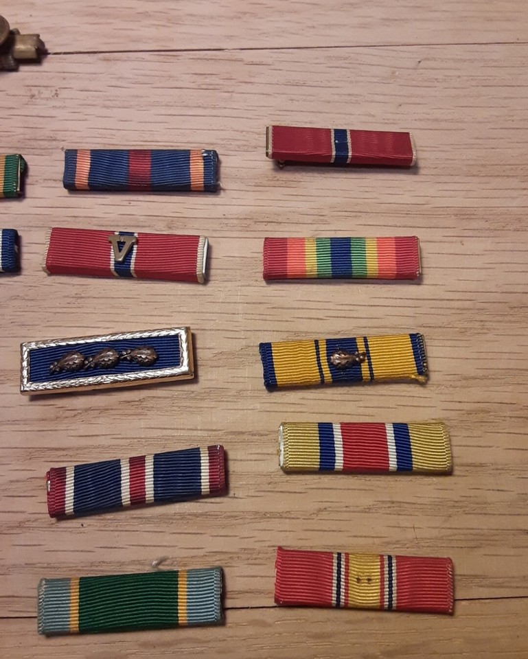 VTG USA Army Military WWII Korean & Vietnam War Ribbon Bars Lot | eBay