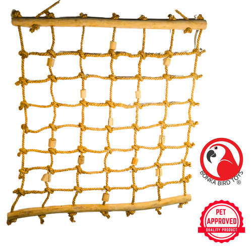 Bonka Bird Toys Java Cargo Nets Activity Play Gym Center Parrot Cage ...