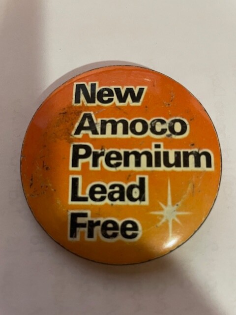 Vintage Amoco Premium Lead Free Pin Pinback Button 2 1/4" | eBay