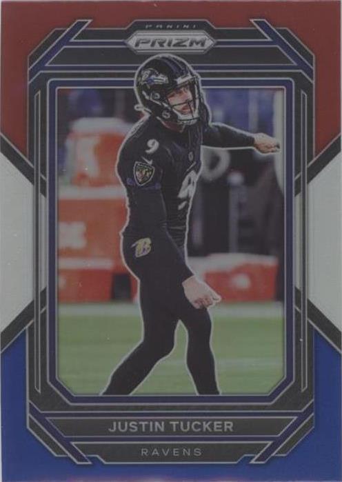 2022 Panini Prizm - Justin Tucker #26 Red White & Blue Prizm for sale ...