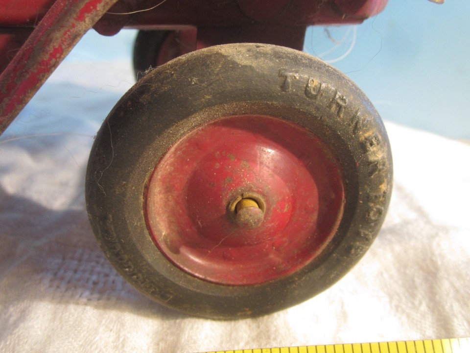 Vintage Pressed Steel Turner Toy Truck Round Bumper-ladders Red | eBay