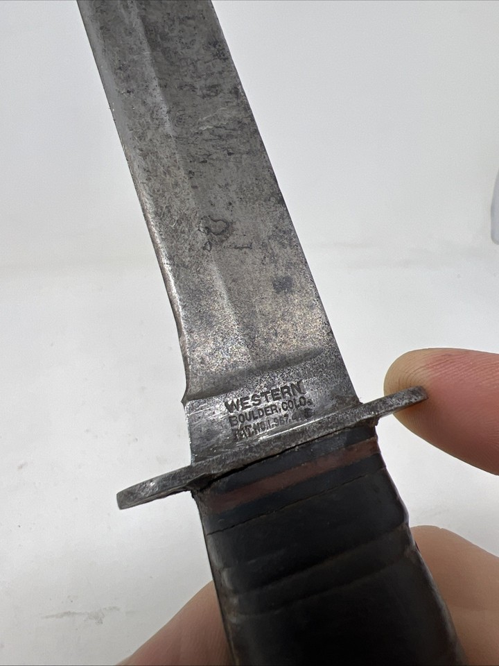 Early! Vintage Western Boulder Colorado Fixed Blade Pat No. 1967479 ...
