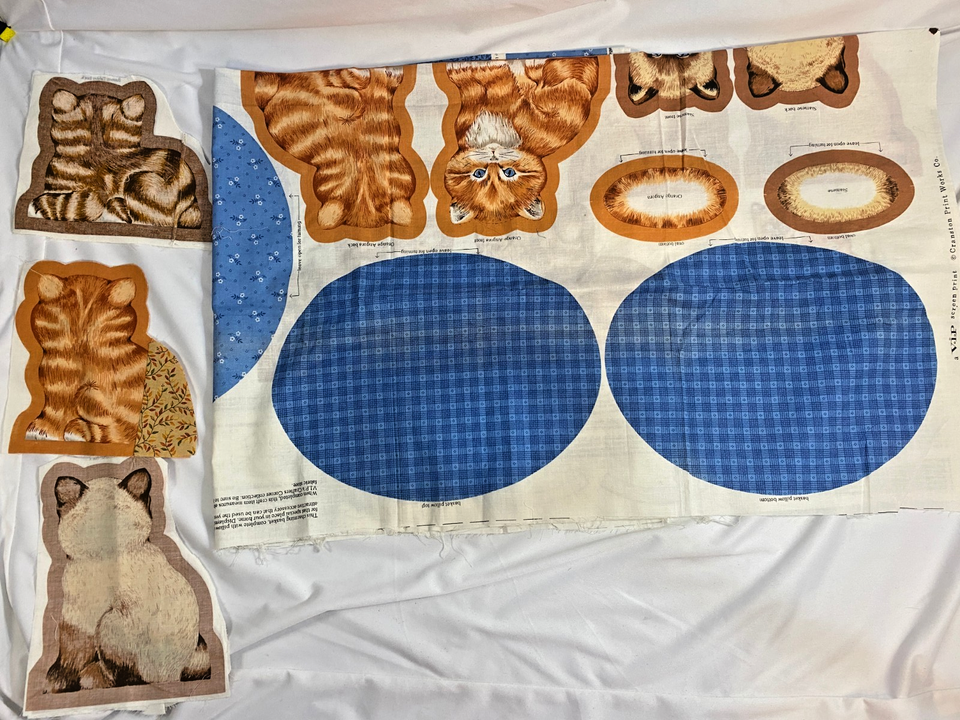 VIP Cranston Print Works 3 Kittens & Basket Cut & Sew Craft Kit + 3 ...