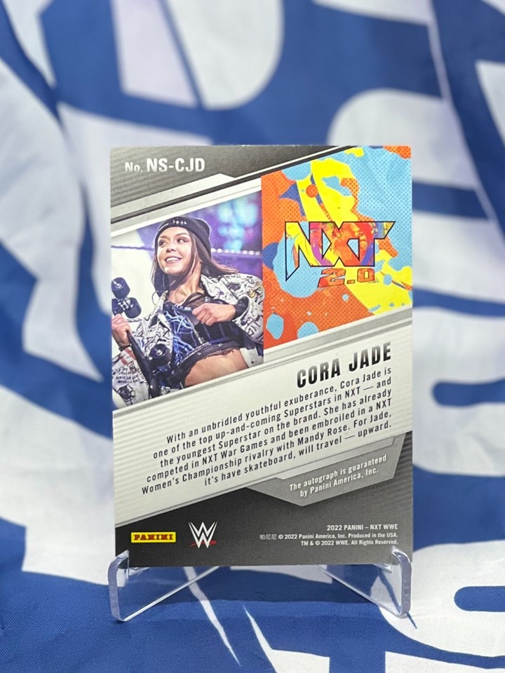 2022 WWE Panini NXT - Cora Jade - Signatures - On Card Auto NS-CJD ...