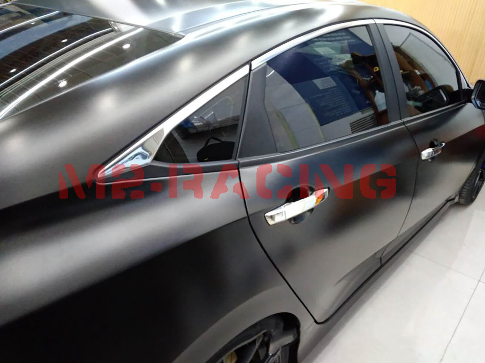 Matte Metallic Satin Pearl Black Vinyl Wrap Sticker Bubble Free Film ...