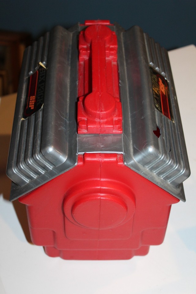 VTG 1971 Kenner SSP Red Six Pack Carrying Case w Dividers Smash Up ...