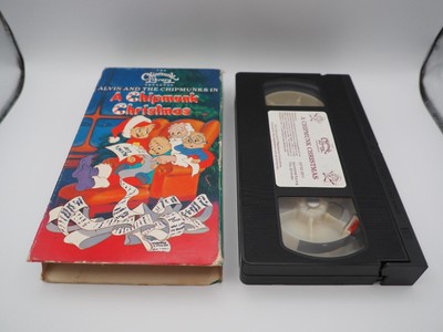 The Chipmunk Library A Chipmunk Christmas VHS Kids Alvin Simon Theodore ...