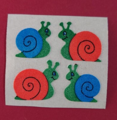 Stickeralbum Sticker Vintage 90er Jahre Stoff Fuzzy Schnecken | eBay.de