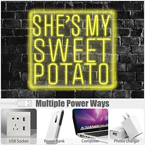 Neon Sign for Bedroom Wall Decor LED Neon Night Light She's My Sweet ...