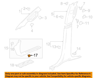 GM OEM 15-24 Blazer Cab Interior Trim-Front Sill Plate Retainer ...