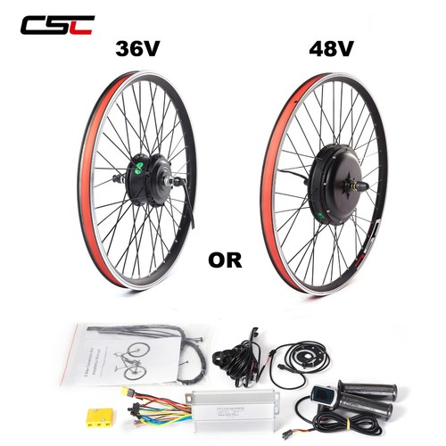 MTB Bicycle Conversion Front Rear Wheel Motor Engine 36/48V Electric ...