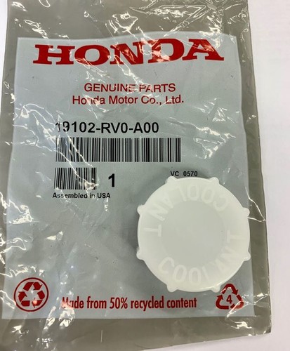 Genuine Honda Radiator Reserve Tank Cap 19102-RV0-A00 | eBay
