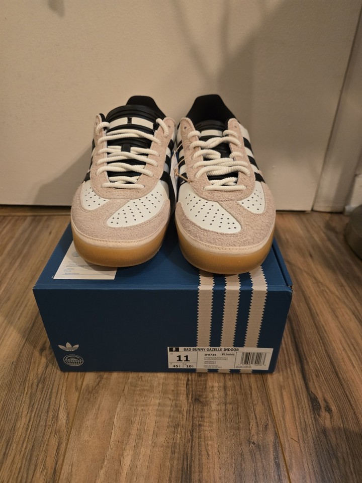 adidas Bad Bunny x Gazelle Indoor Core White size 11M *IF9735* | eBay