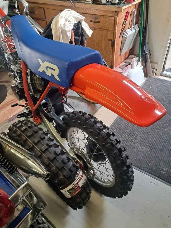 Honda XR200R Rear Fender Flash Red MX style | eBay