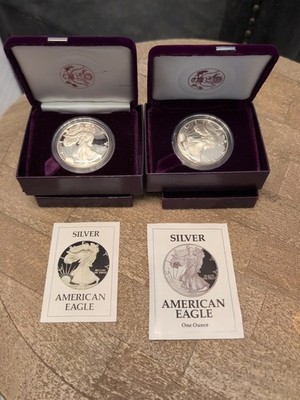 1986 And 1992 S Silver Liberty One Dollar Coin | eBay