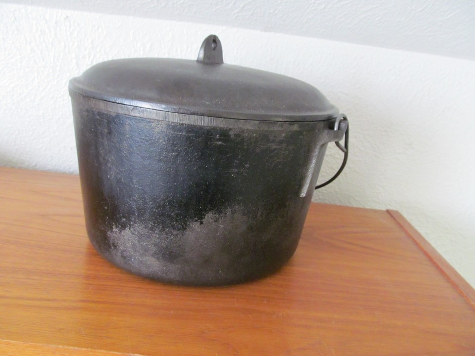 BSR -BIRMINGHAM STOVE & RANGE CAST IRON BEAN POT & LID(FBP-D) MADE IN ...