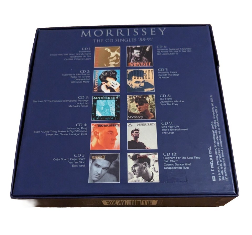 Morrissey - The CD Singles 1988 - 1991 (10 CD Box Set 2000) The Smiths ...
