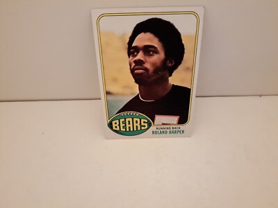 ROLAND HARPER 1976 FOOTBALL CARD Rookie #229 CHICAGO BEARS RB Sharp EX+ ...