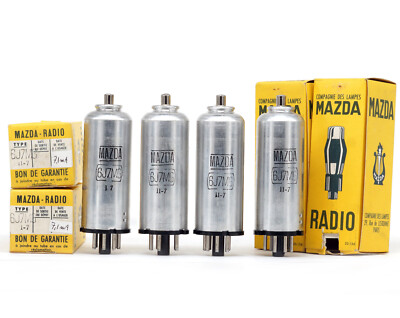 MATCHED QUAD 6J7MG/6J7 MAZDA NOS Tube Röhre Lampe Valve 진공관 真空管 电子管 ...