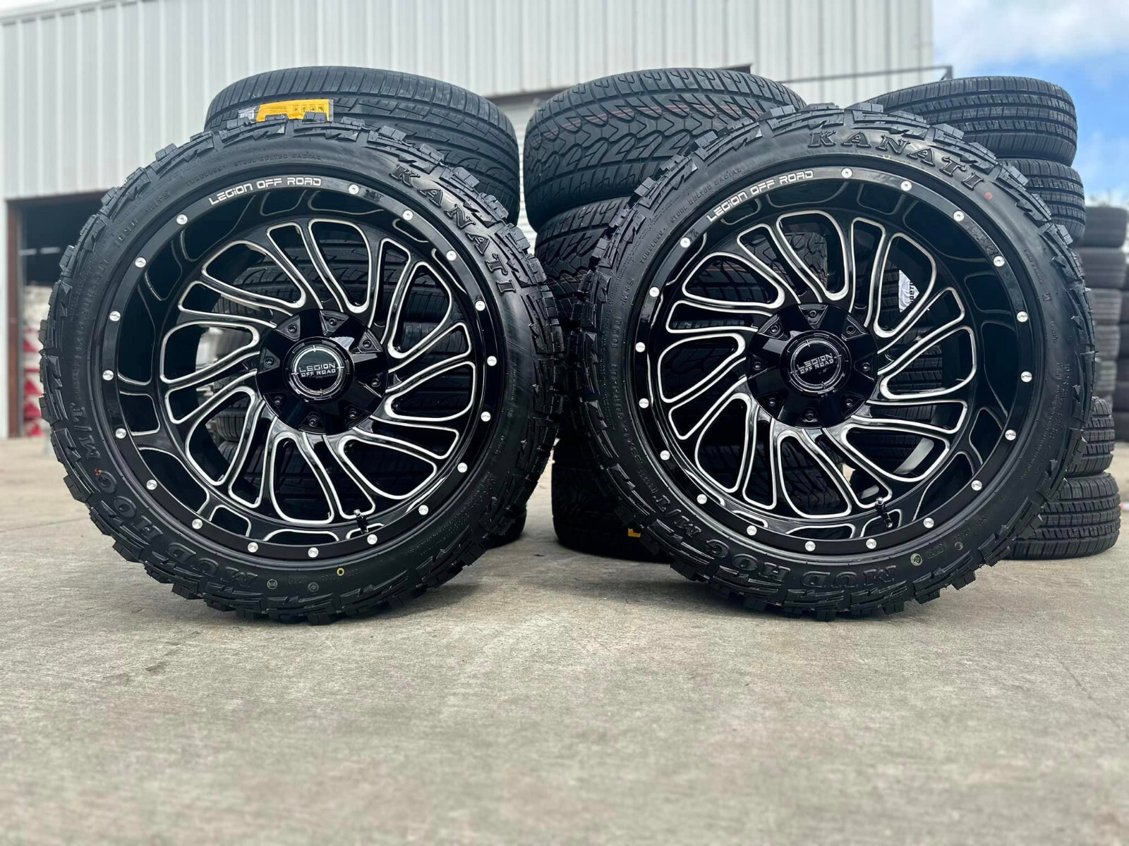 22x12 LEGION OFF ROAD Wheels Rims 33" MT Tires Package 8x170 Ford F250 F350 | eBay