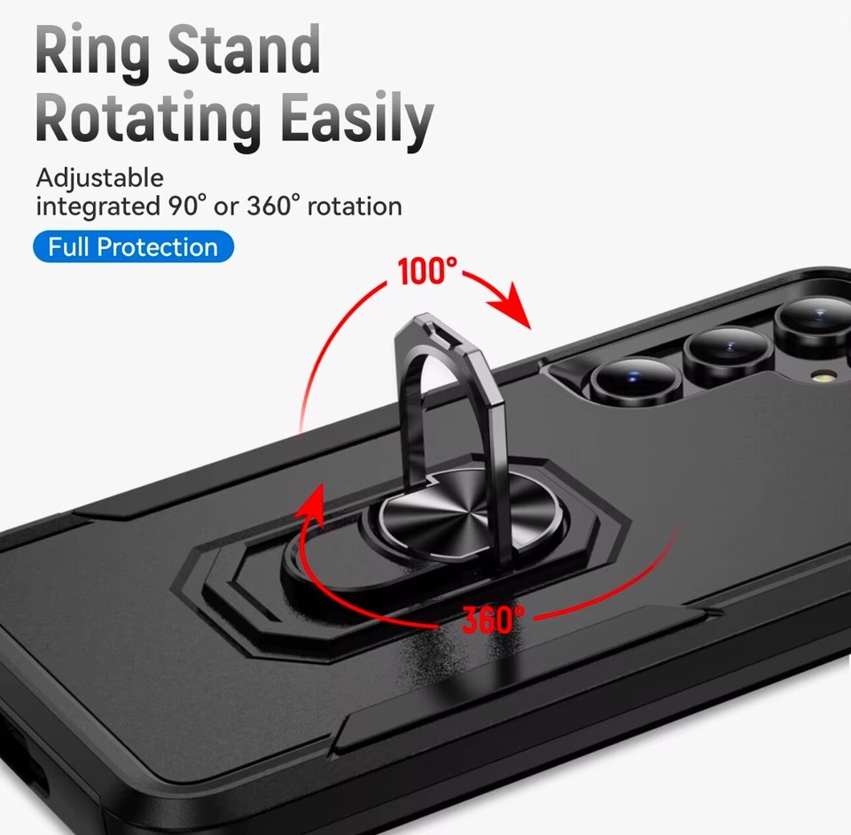 Defender Phone Case For Samsung Galaxy S25 /Plus/Ultra/ Metal Ring ...