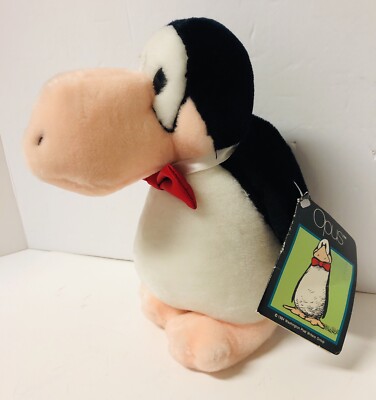 Vintage 80s OPUS Penguin Plush 9” Dakin Bloom County Berke Breathed ...