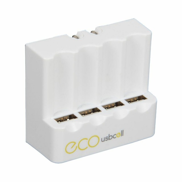 Pilot Automotive Eco USBCELL Rechargeable Batteries Wall Charger Ca ...
