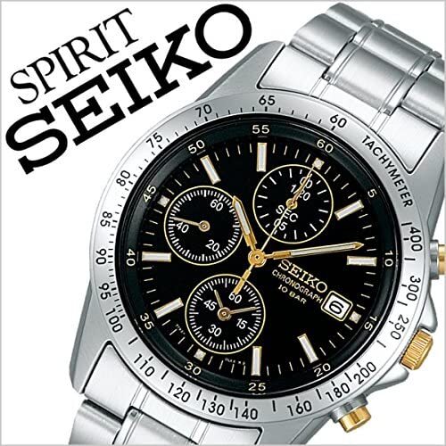 SEIKO SBTQ043 Mens Chronograph Watch SPIRIT Practical Waterproof From ...