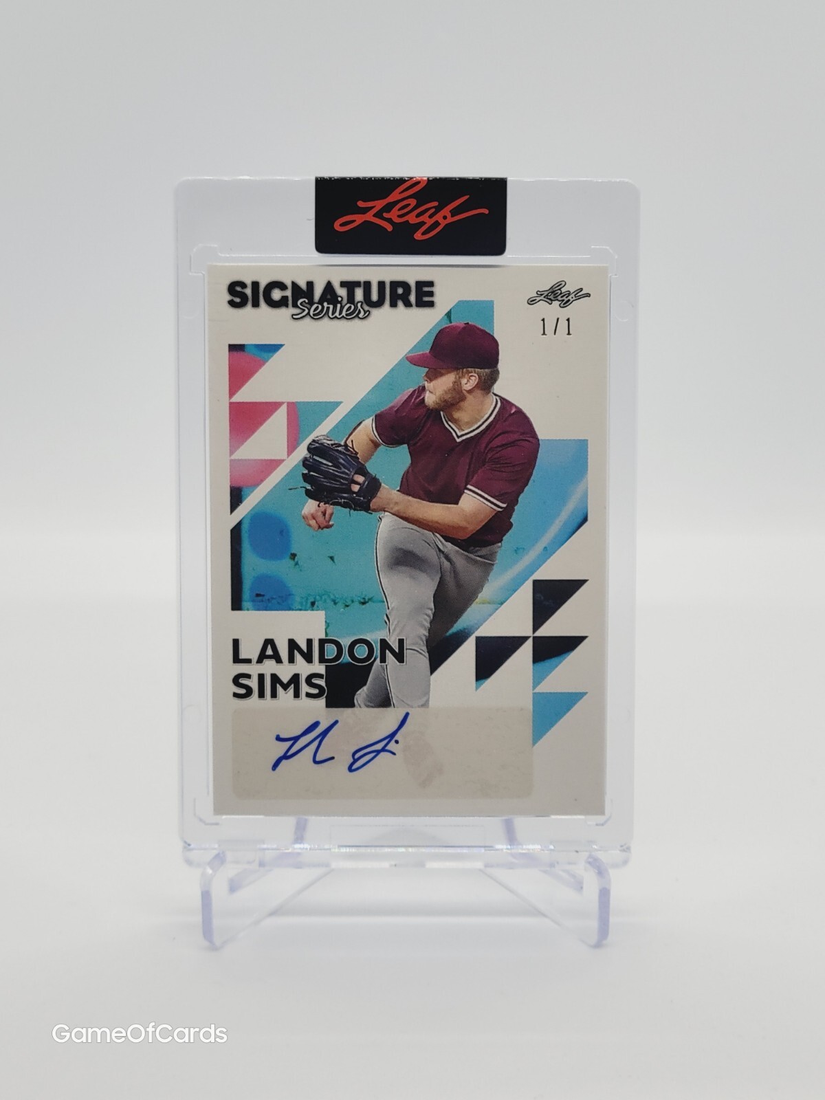 2023 Leaf Signature Series LANDON SIMS Auto Autograph 1/1 - True 1 of 1 ...