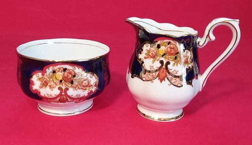 Vintage Royal Albert DERBY Imari Bone China Sugar and Creamer | eBay