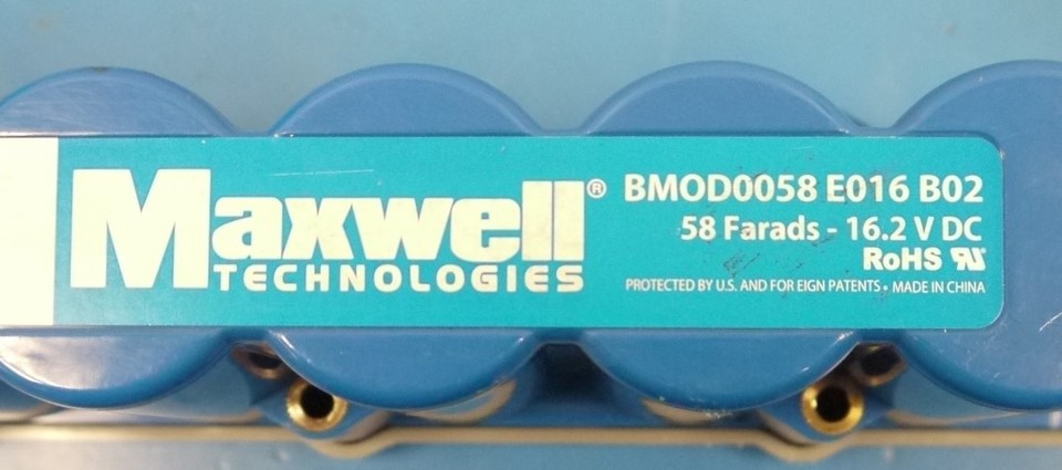 Maxwell Technologies BMOD0058 E016 B02 58F - 16.2 VDC Supercapacitor | eBay