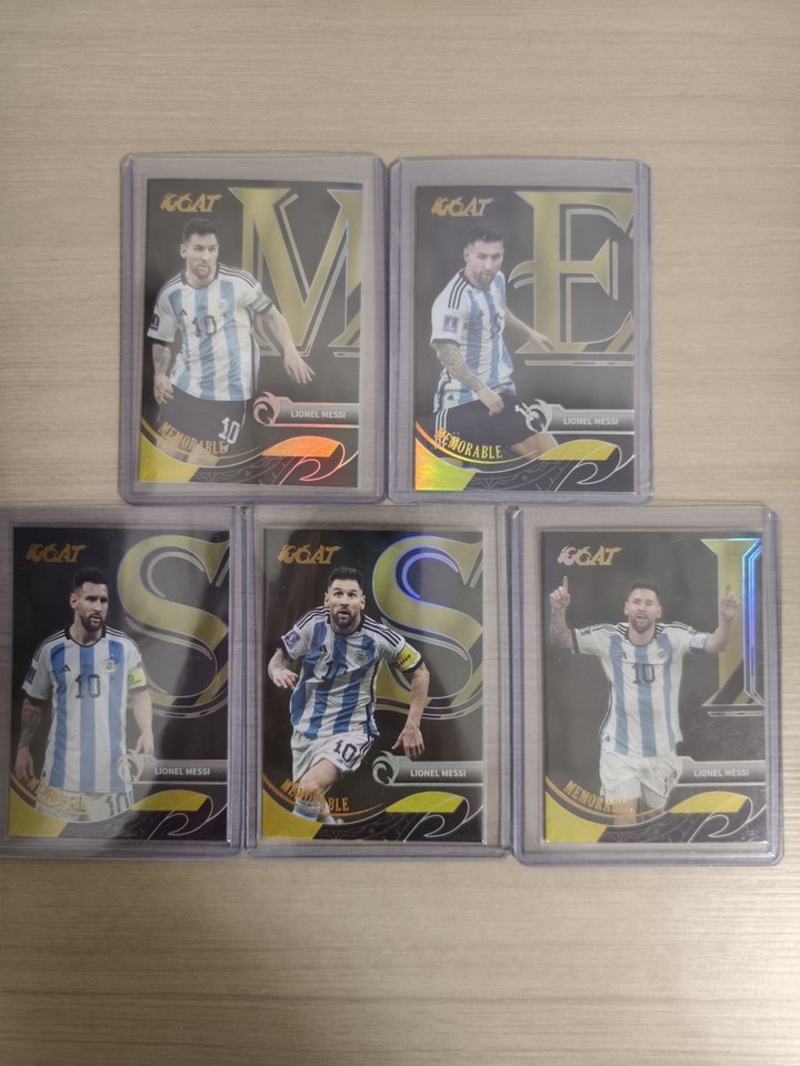 Lionel Messi 2023 Fansmall Goat Argentina Card Memorable Name Black ...