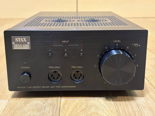 STAX SRM-600 Driver Unit for Earspeakers w/ Vacuum Tube Output Tested ...