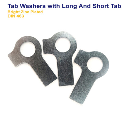 TAB WASHERS WITH LONG AND SHORT TAB ZINC PLATED M6 M8 M10 M12 M16 M20 ...